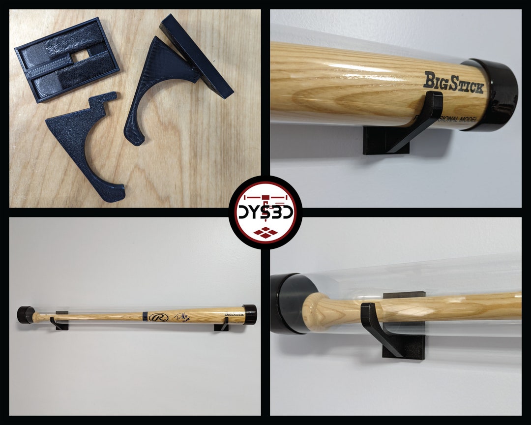 Baseball Bat Tube Wall Display Mount TUBE NOT INCLUDED - Etsy