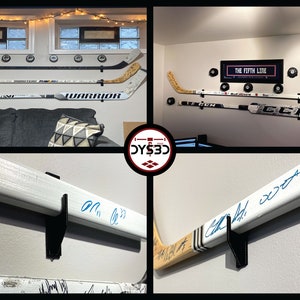 Hockey Skater Stick Wall Display Holder - Etsy Canada