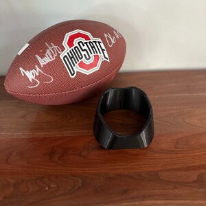 NFL Football Holder, Sports Memorabilia Showcase, Gift for Fans, Shelf ...