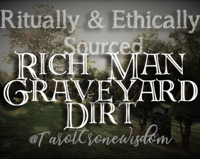 Rich Mans Graveyard Dirt cemetery - Etsy