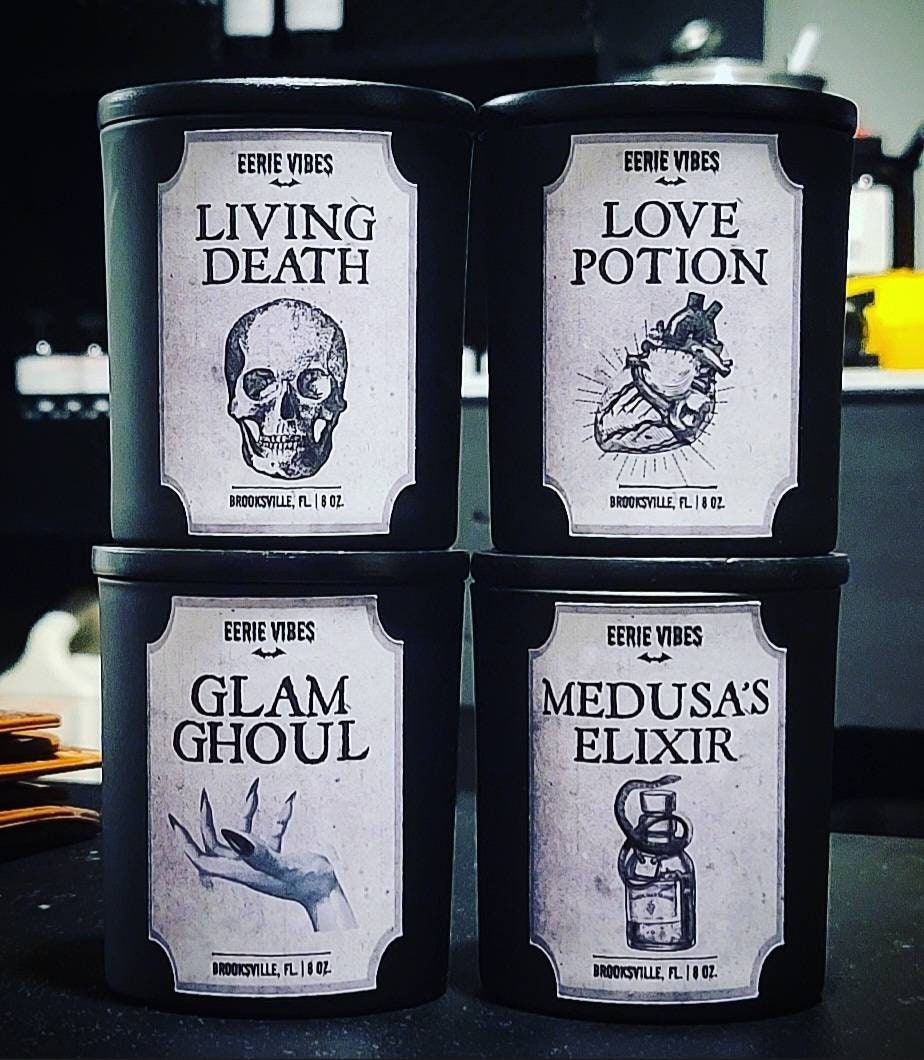 Glam Ghoul Candle Ghoul Friend Goth Gifts Gothic Home - Etsy