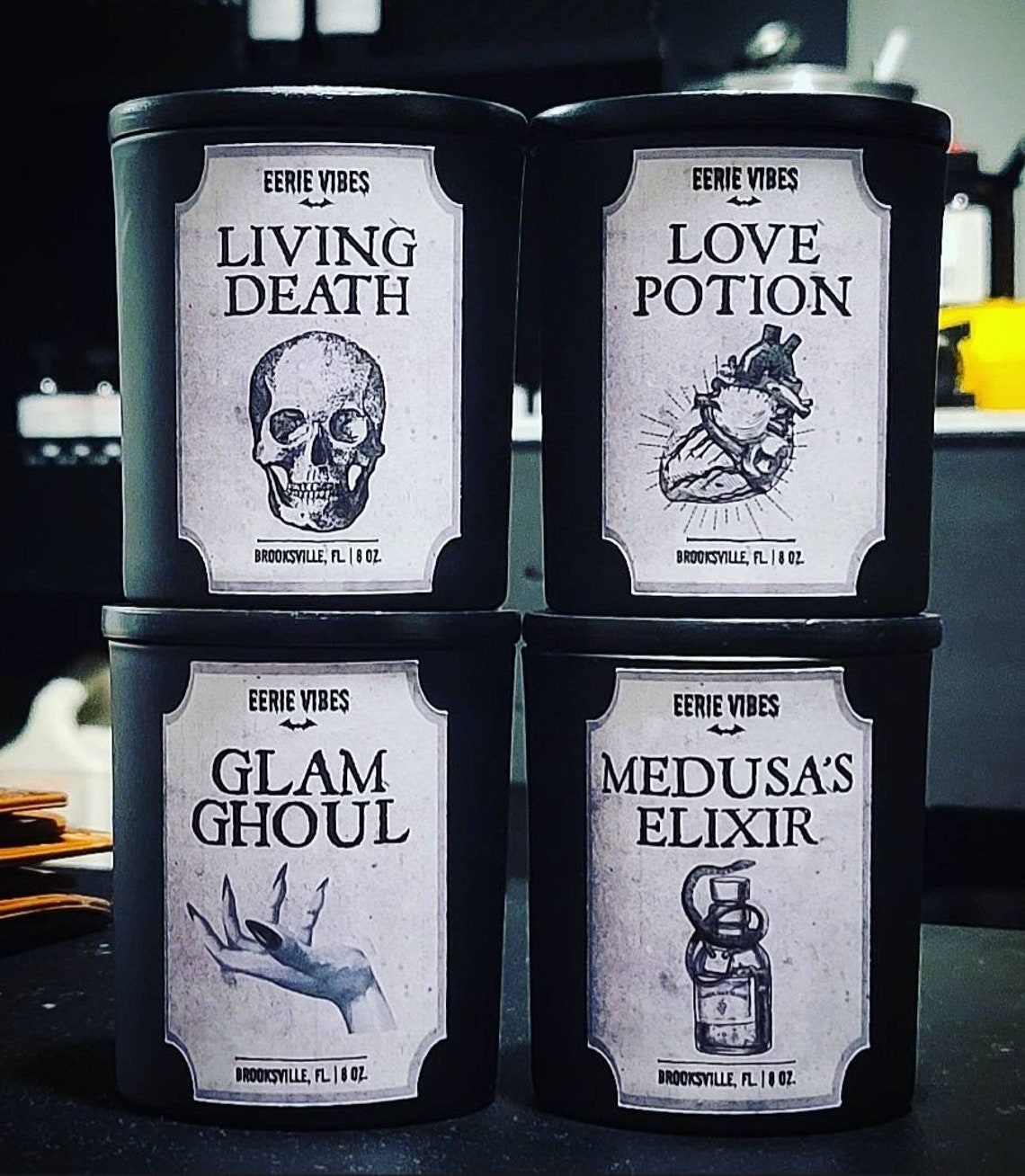 Living Death Candle Skull Candle Spooky Candle Halloween - Etsy