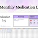 Printable Monthly Medication Tracker: A4, Letter (digital Download) - Etsy
