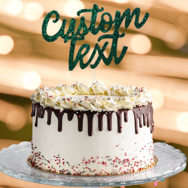 Custom Name Cake Topper - Etsy