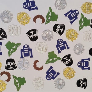Star Wars Inspired Confetti: Darth Vader, Yoda, R2D2, Stormtrooper ...