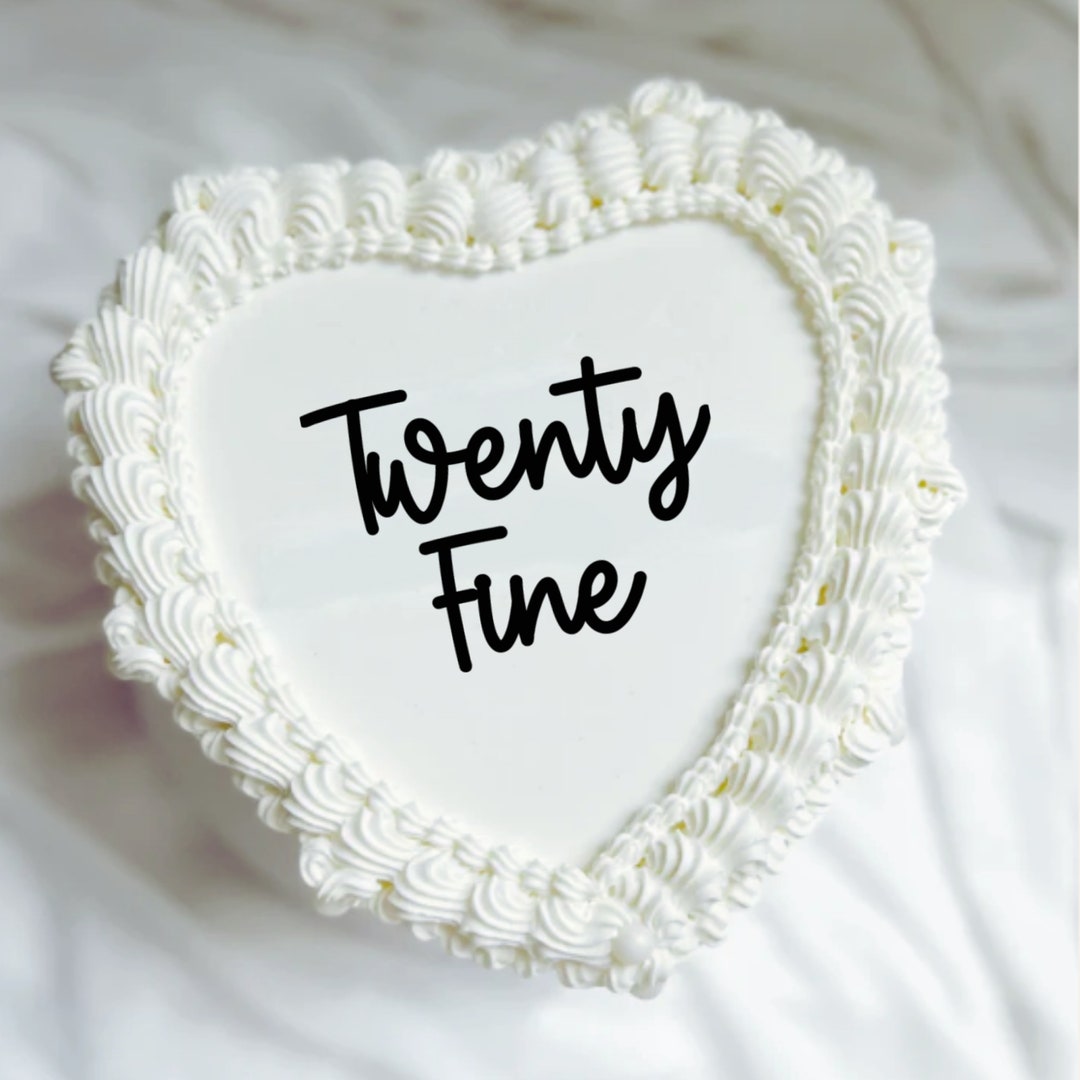 Mini Acrylic Flat Lay Cake Topper | Heart Cake Topper | Birthday Cake ...