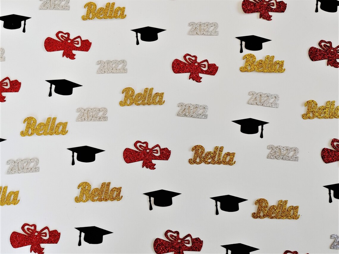Graduation Confetti With Personalized Name and - Etsy