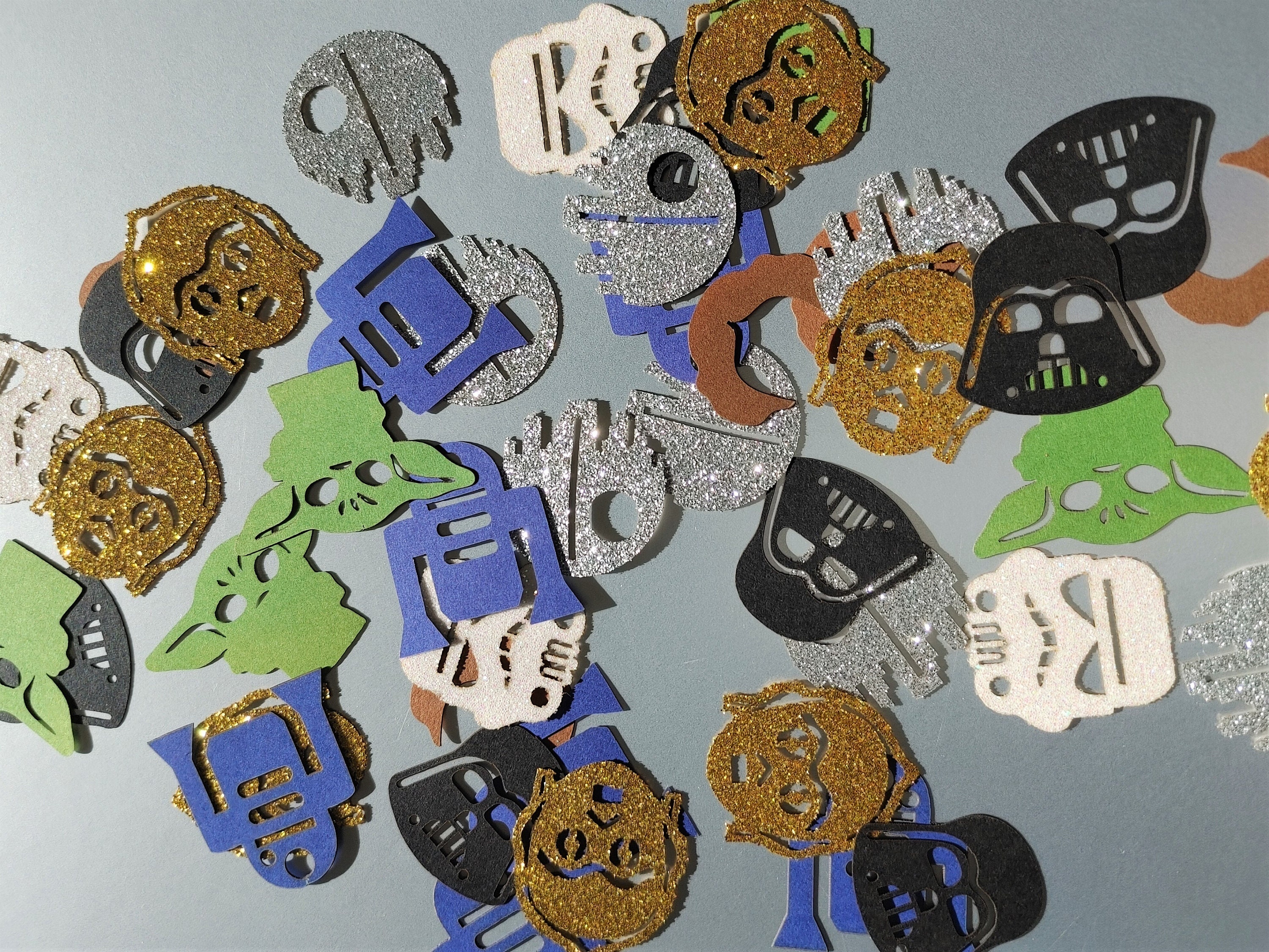 Star Wars Inspired Confetti: Darth Vader, Yoda, R2D2, Stormtrooper ...