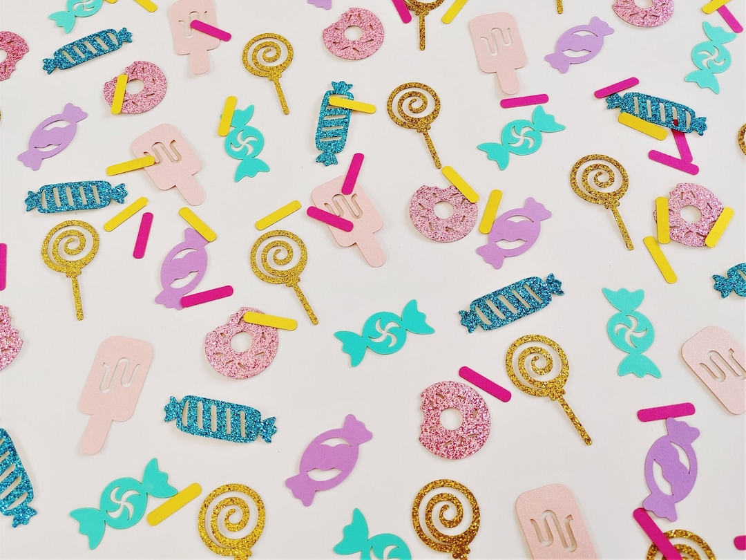 Candy Land Confetti: Glitter Candy, Sprinkles Party Decoration - Etsy