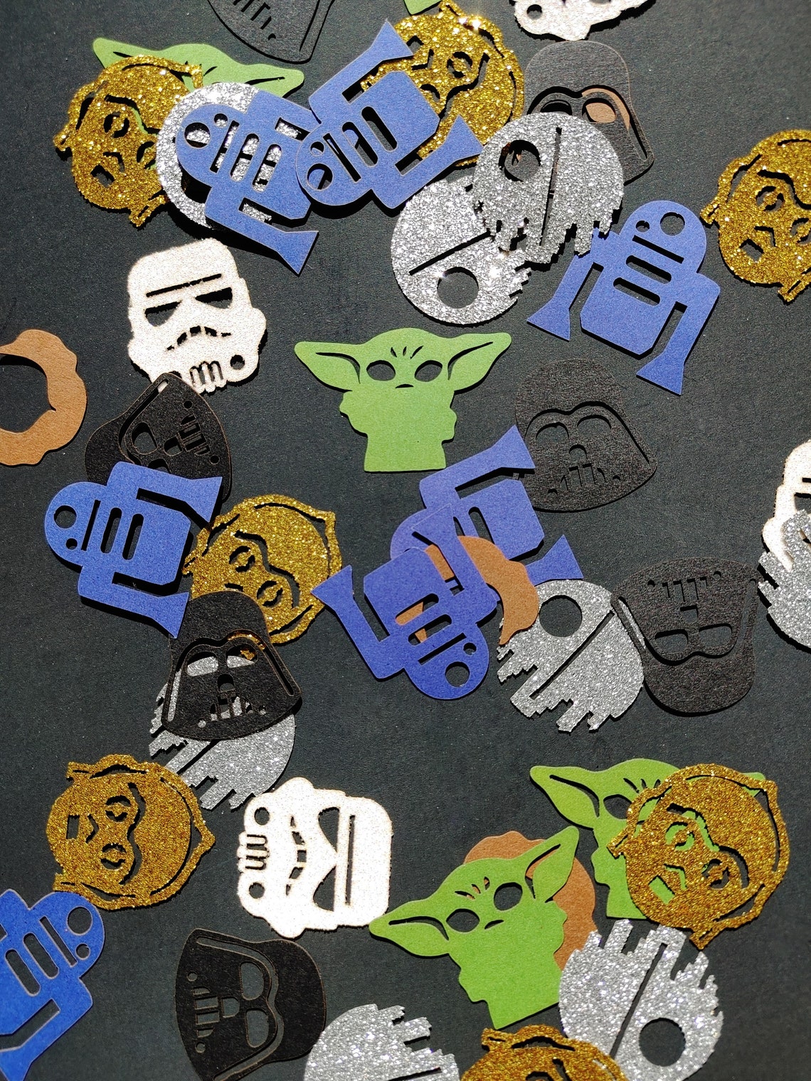 Star Wars Inspired Confetti: Darth Vader, Yoda, R2D2, Stormtrooper ...