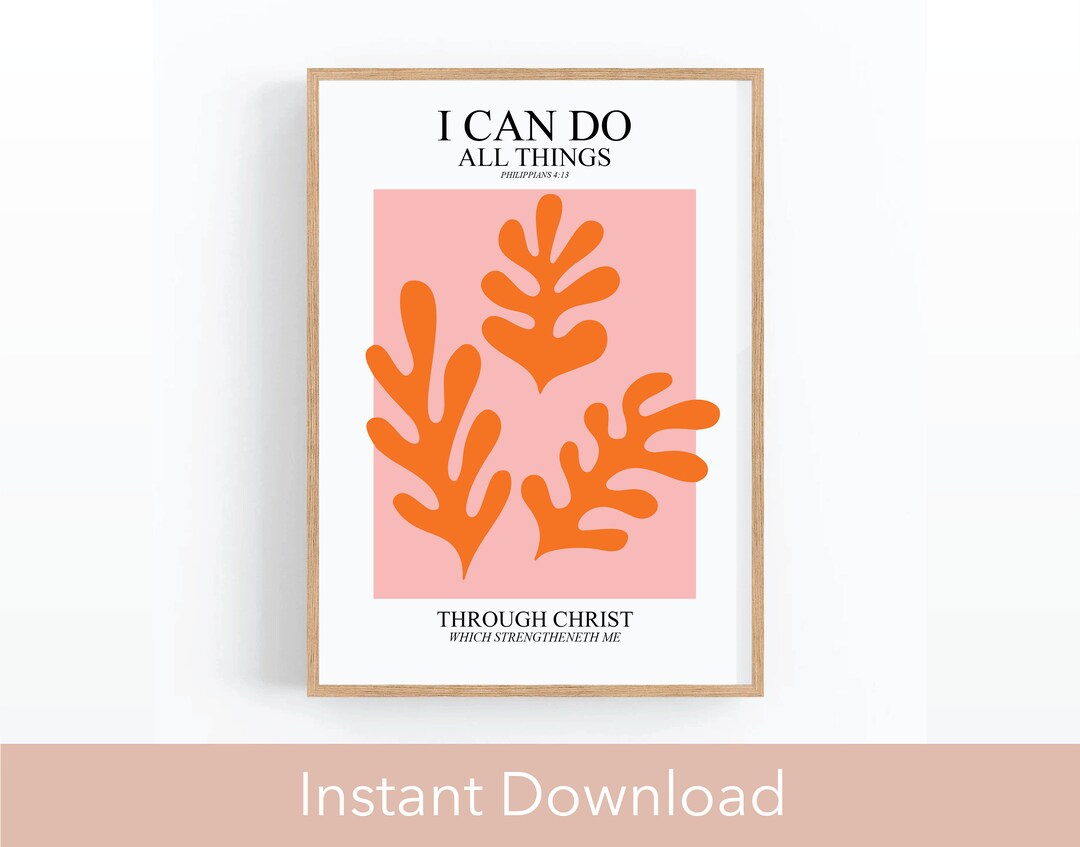 Matisse Poster 2023 LDS Primary Theme Wall Art at Home MTC I Can Do All ...