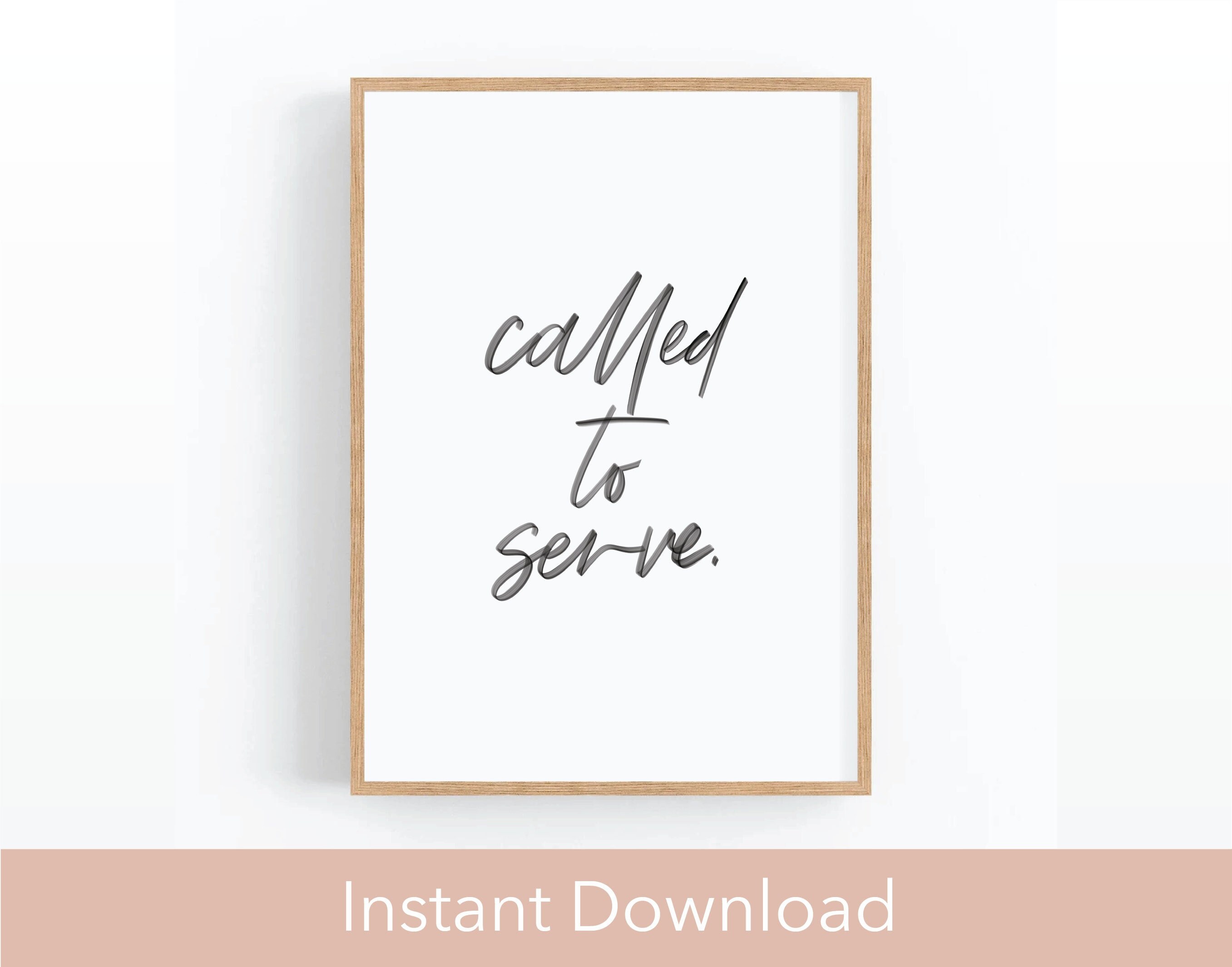 Called to Serve Printable at Home MTC LDS Missionary Gift Wall Art ...