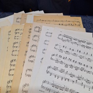 25 Vintage Music Book Pages - Etsy