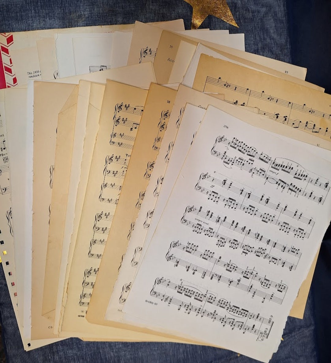 25+ Vintage Music Book Pages - Etsy