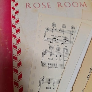 25 Vintage Music Book Pages - Etsy