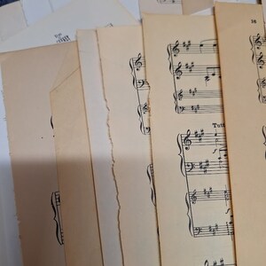 25 Vintage Music Book Pages - Etsy