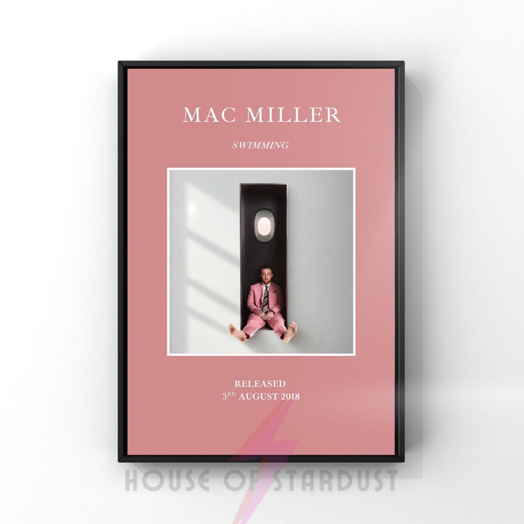 Mac Miller 'swimming' Album Cover Art Print Poster Wall Art - Etsy