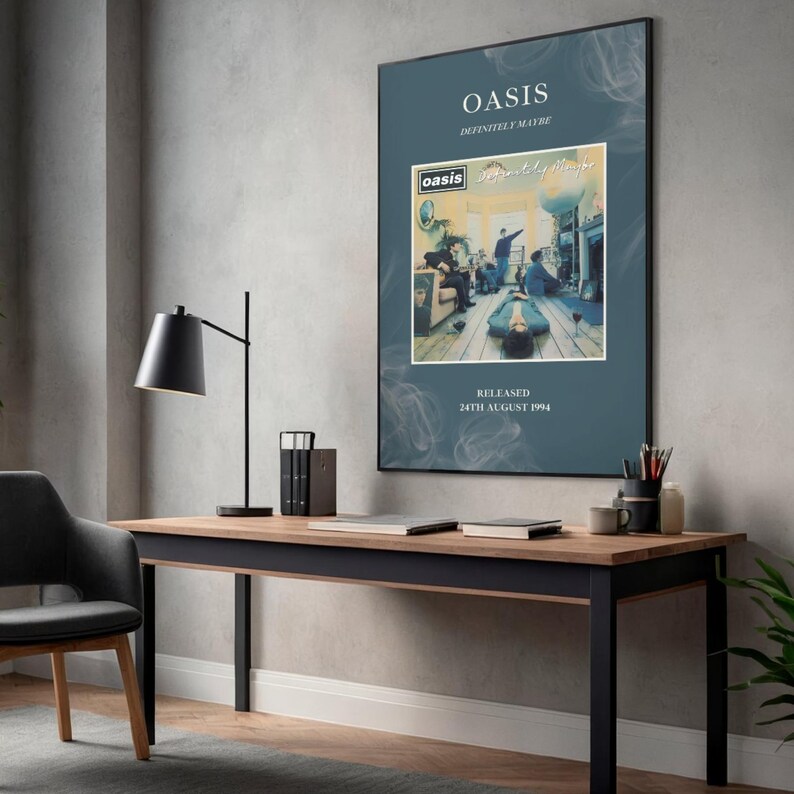 Oasis 'definitely Maybe' Album Cover Art Print Poster Wall Art - Etsy