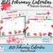 February 2025 Calendar Printable: Nature Animals, Homeschool (digital ...