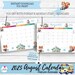 August 2025 Calendar Printable: Nature Animals, Homeschool (PDF ...