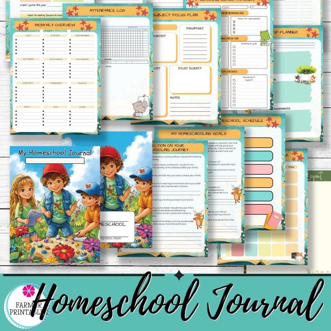 Homeschool Planner | Printable Weekly & Daily Organizer | Homeschool ...
