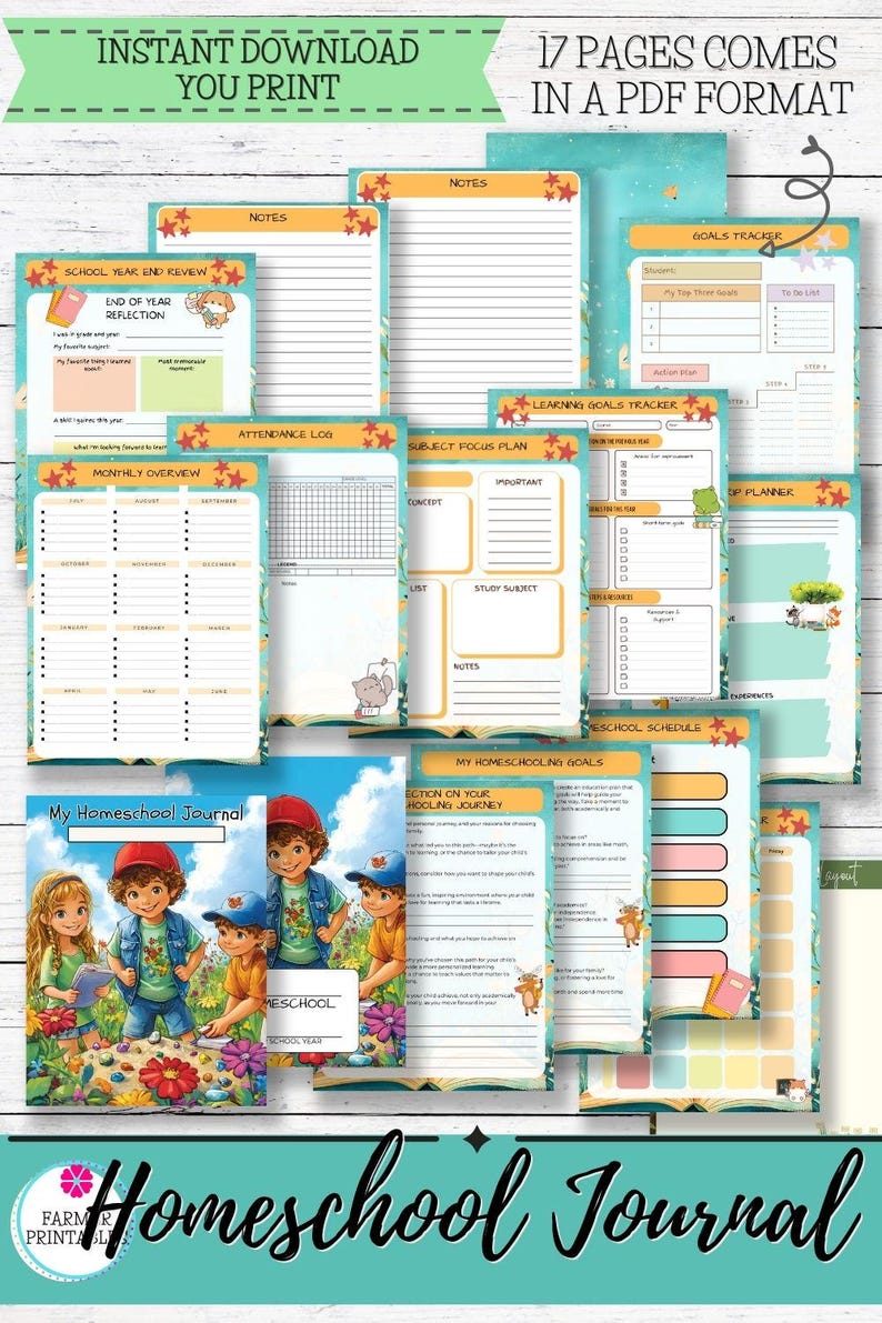 Homeschool Planner | Printable Weekly & Daily Organizer | Homeschool ...