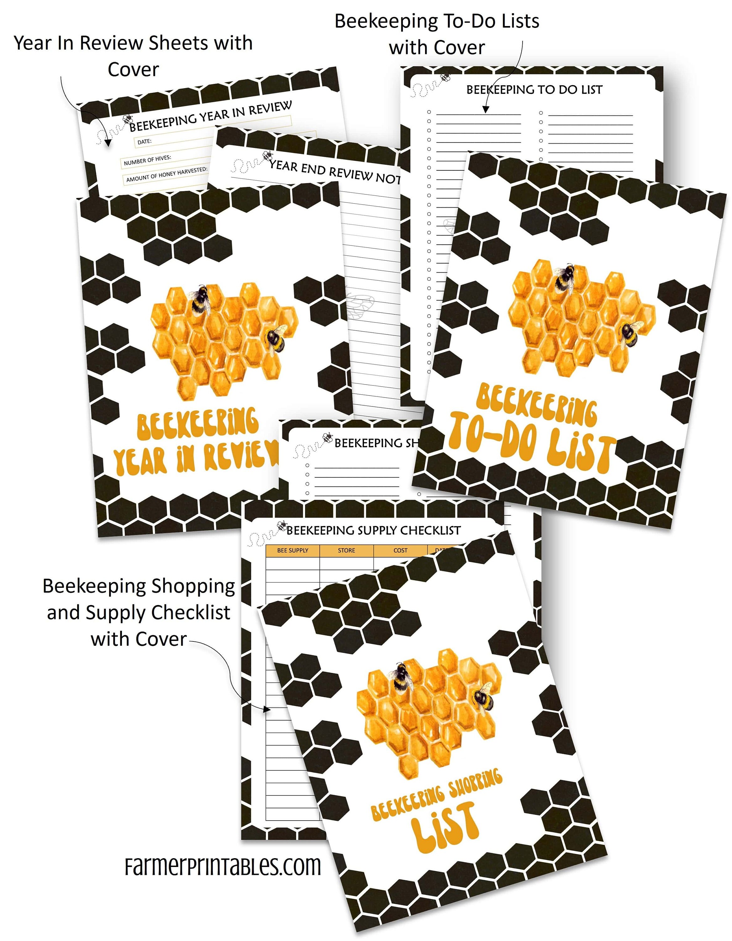 Beekeeping Log Book Journal Printable (50 Pages) Digital Download - Etsy