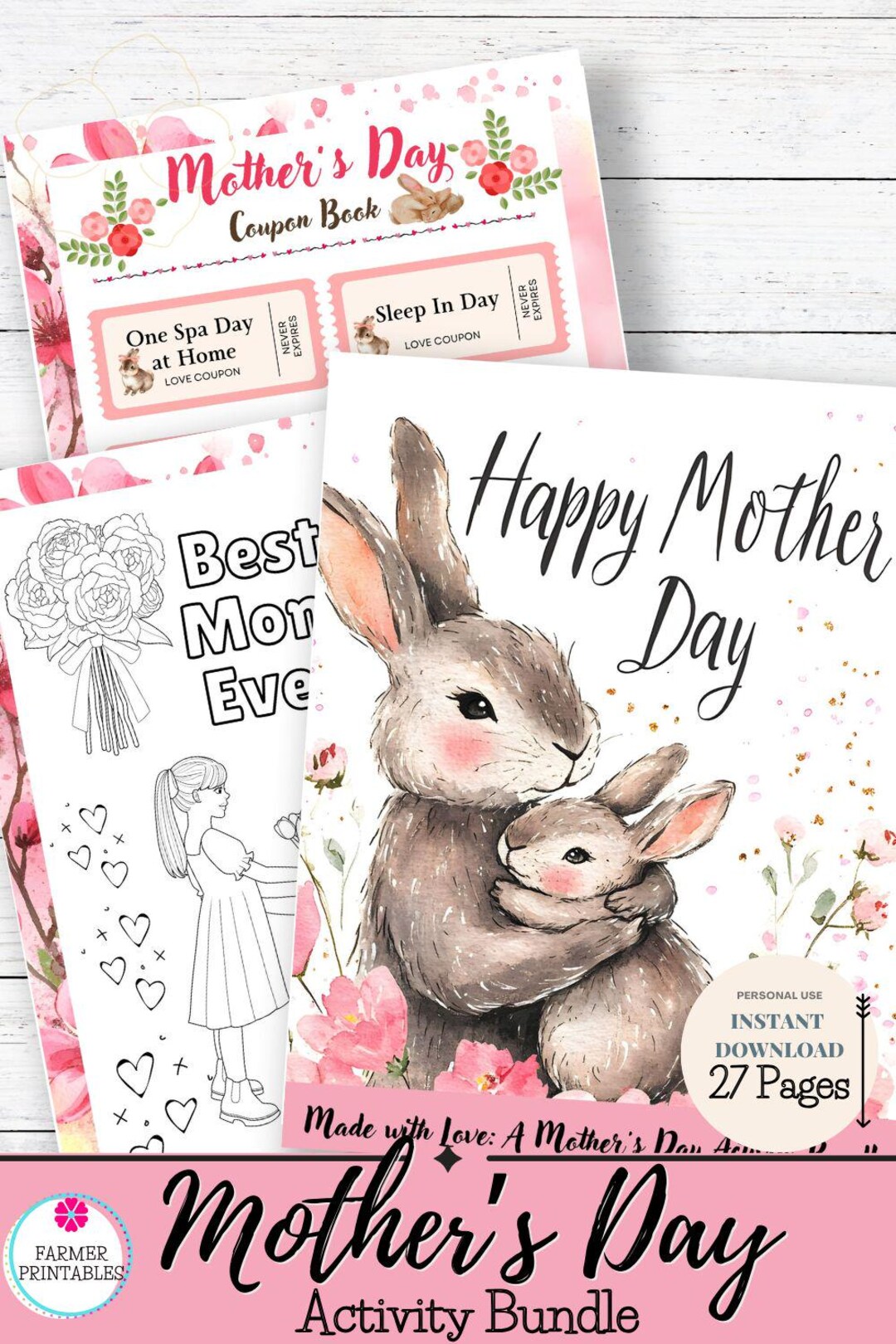 Mother's Day Activity Bundle for Kids – Games, Crafts, Coloring Pages ...