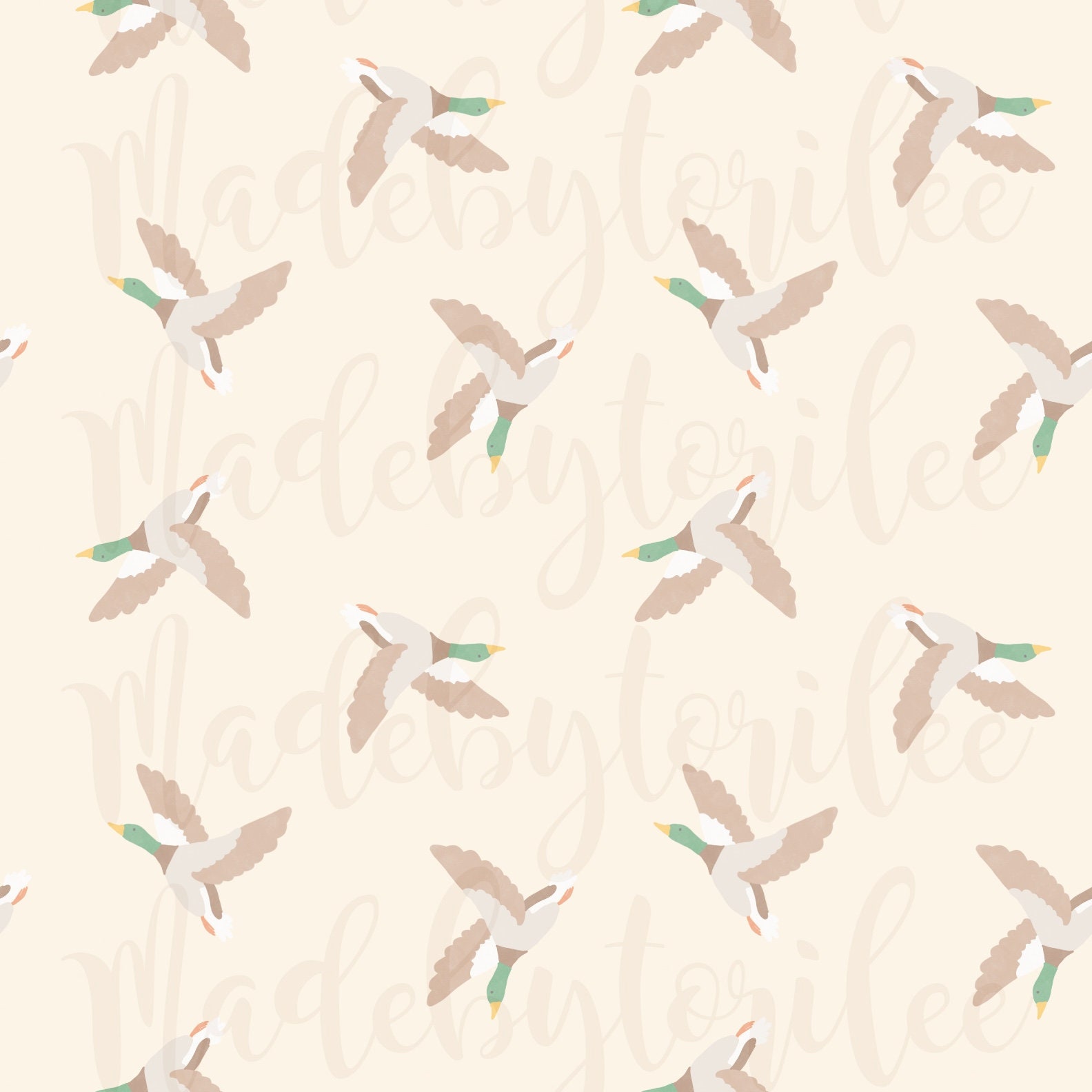 Duck Seamless Pattern - Etsy