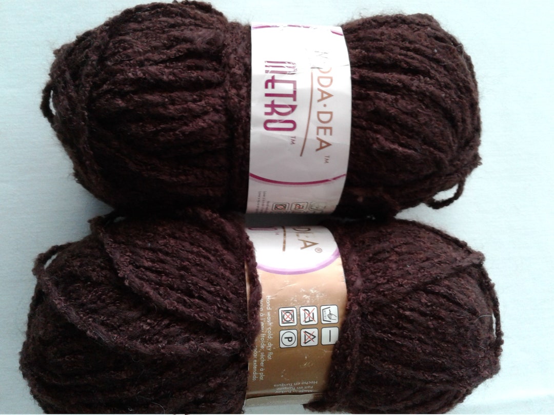 Moda Dea Metro Yarn - Chocolate 3.52 Oz - Etsy