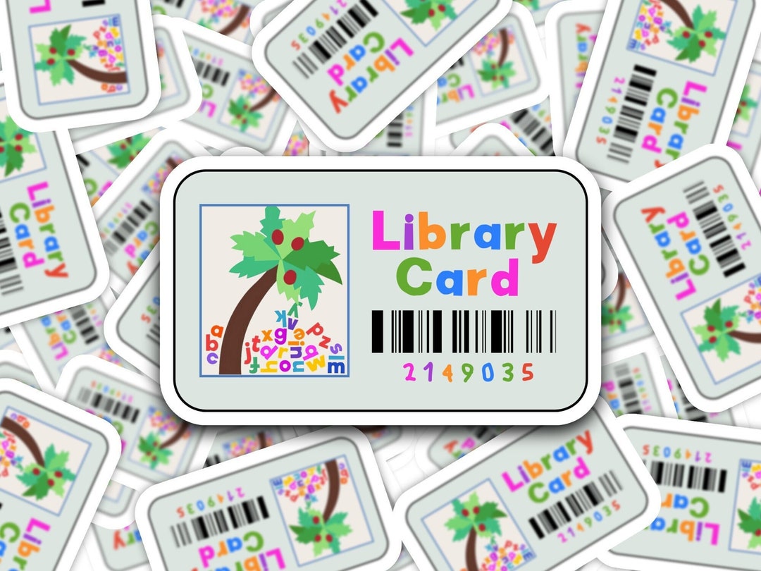 Chicka Chicka Boom Boom Sticker, Chicka Boom Library Card Sticker ...