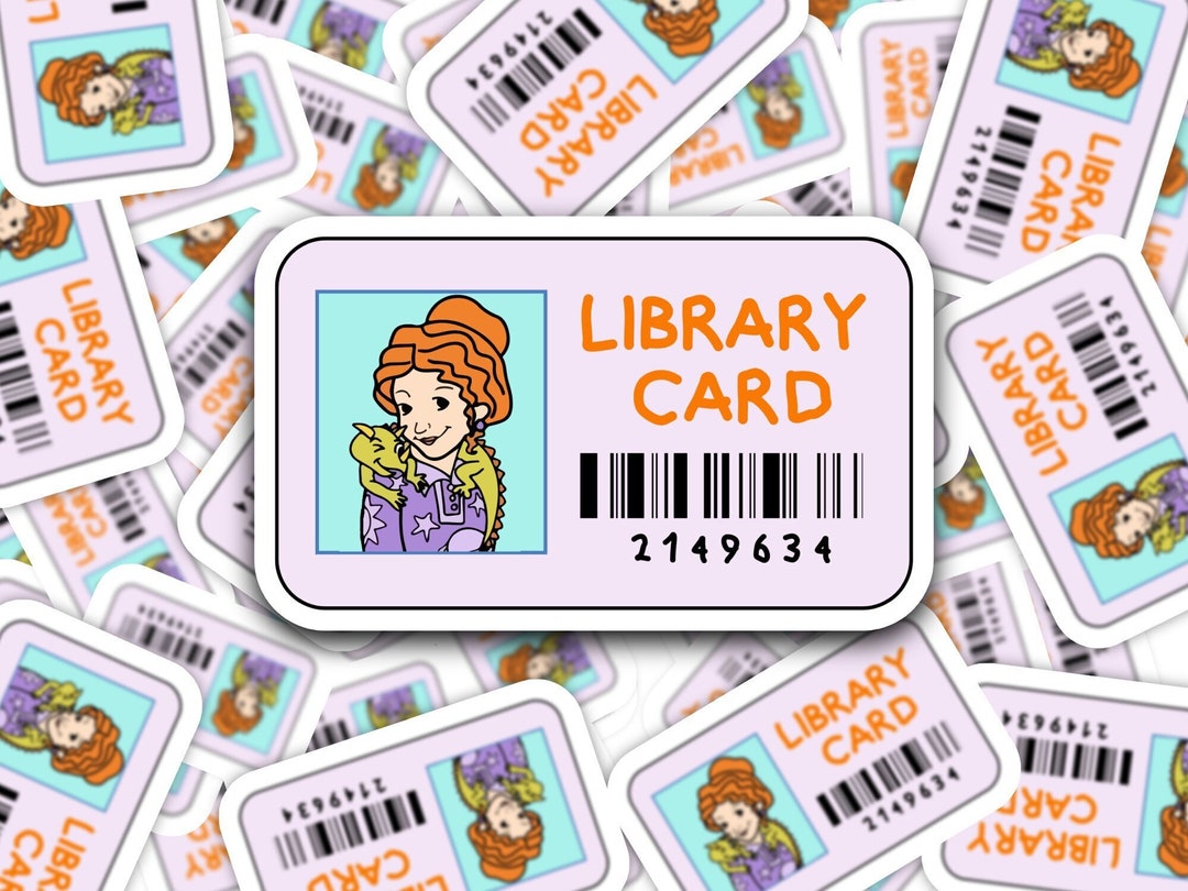 Miss Frizzle Liz Library Card Sticker, Miss Frizzle Liz Library Card ...