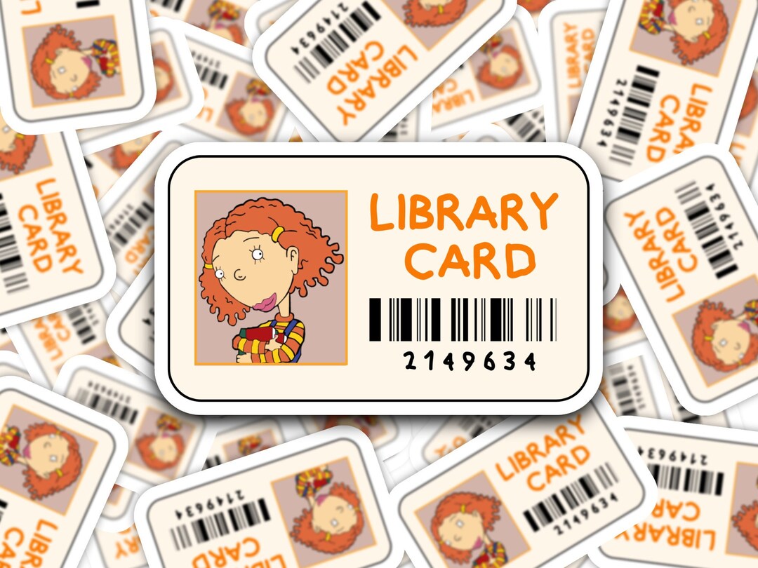 Ginger Library Card Sticker, as Told by Ginger Library Card Sticker ...