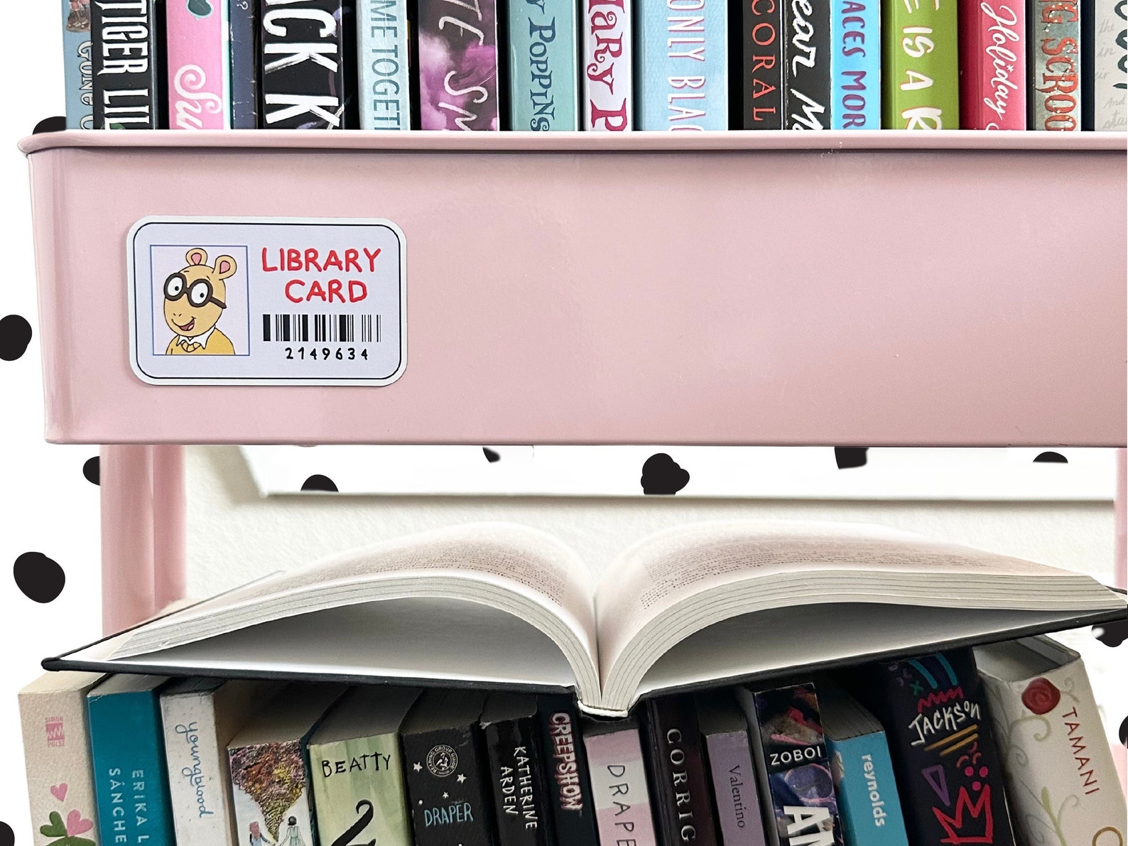 Arthur Library Card Book Cart Magnet, Arthur Library Card Magnet ...