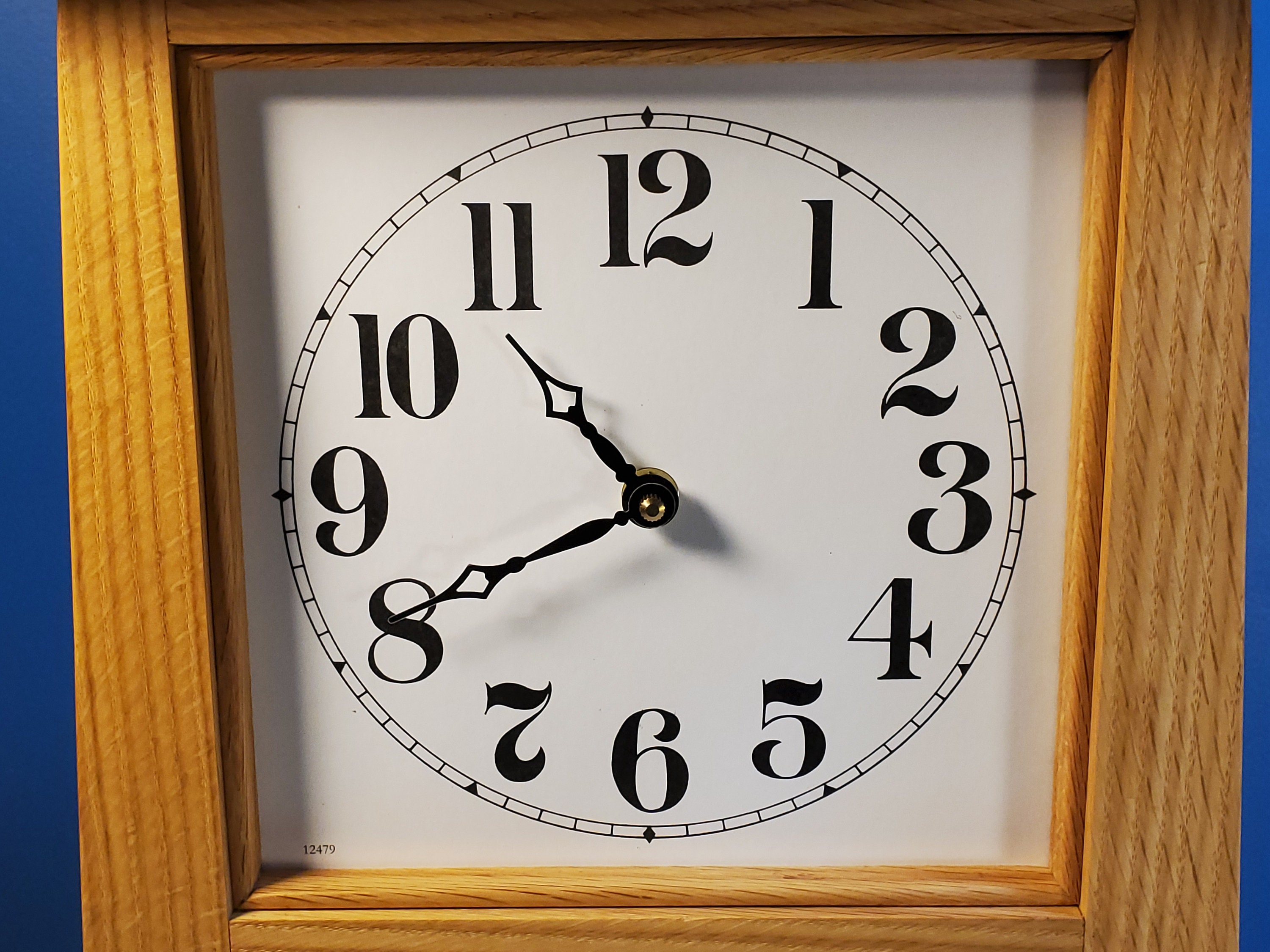 Red Oak Craftsman Clock With Butterfly - Etsy