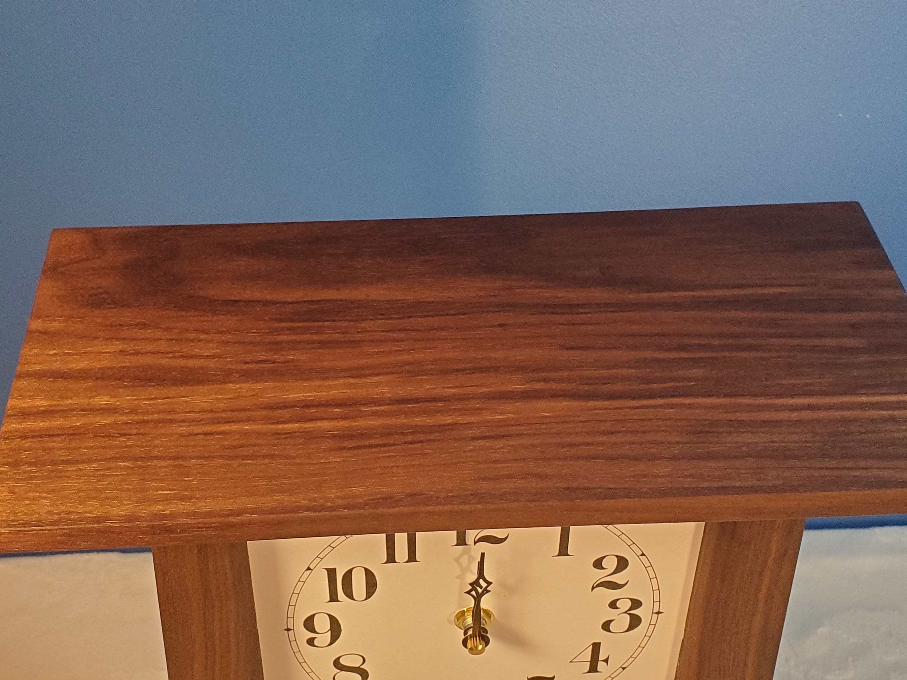 Walnut Craftsman Clock With Sunflower Tile - Etsy