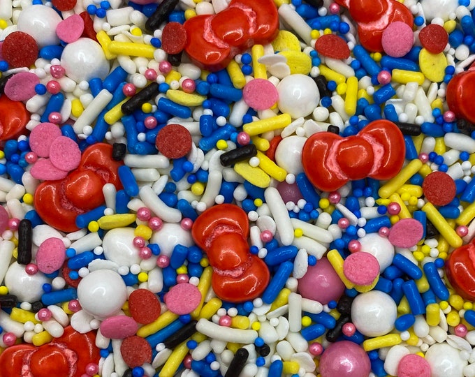 Hello, Kitty Edible Sprinkle Mix Hello Kitty Inspired Sprinkles - Etsy