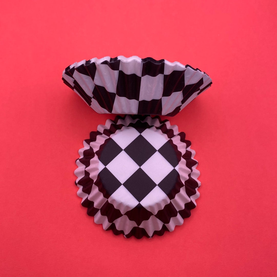 Checkered Treat Liners Pack of 24 Standard Size - Etsy