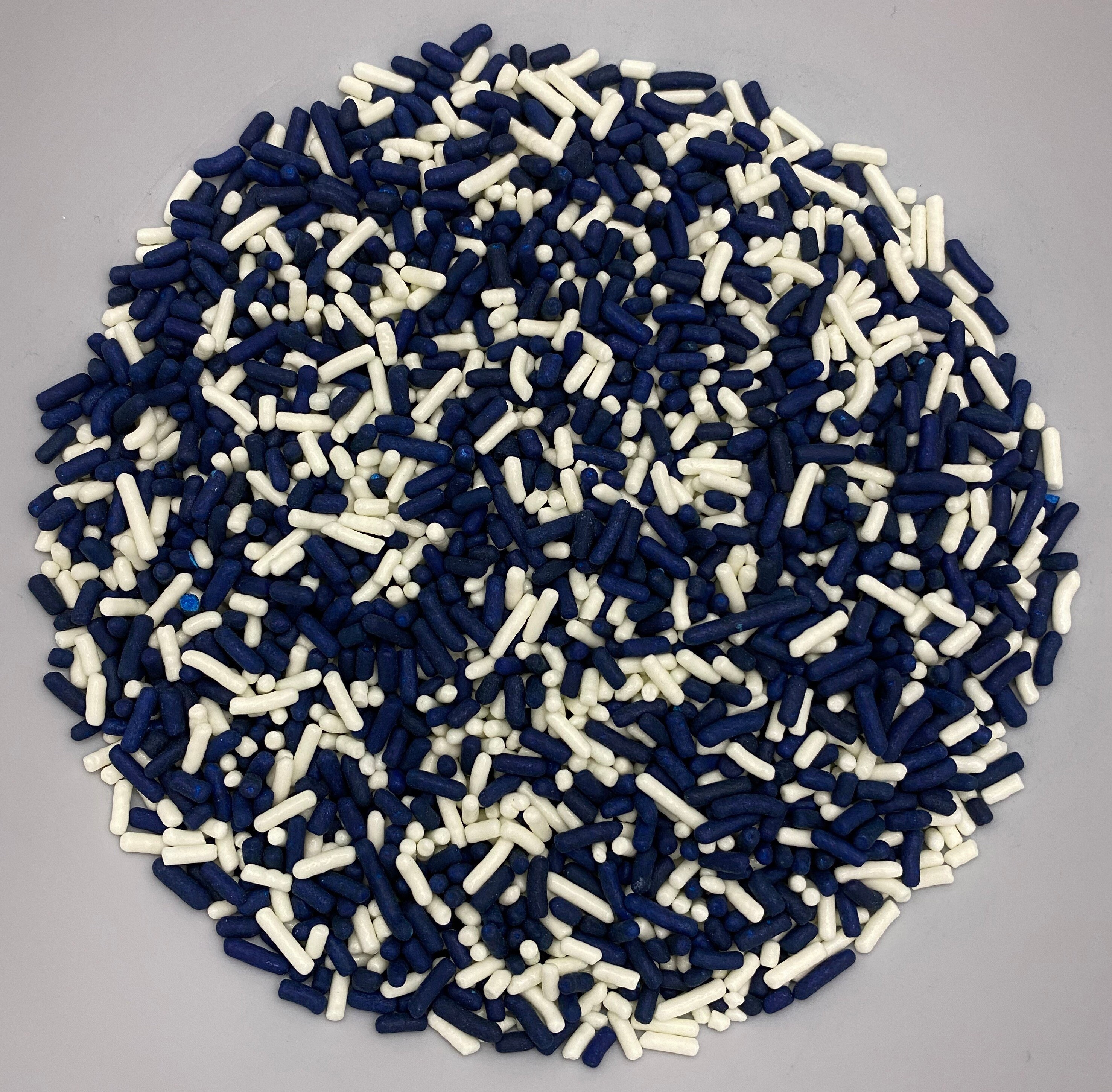 Navy Blue & White Jimmies Edible Sprinkles | Etsy