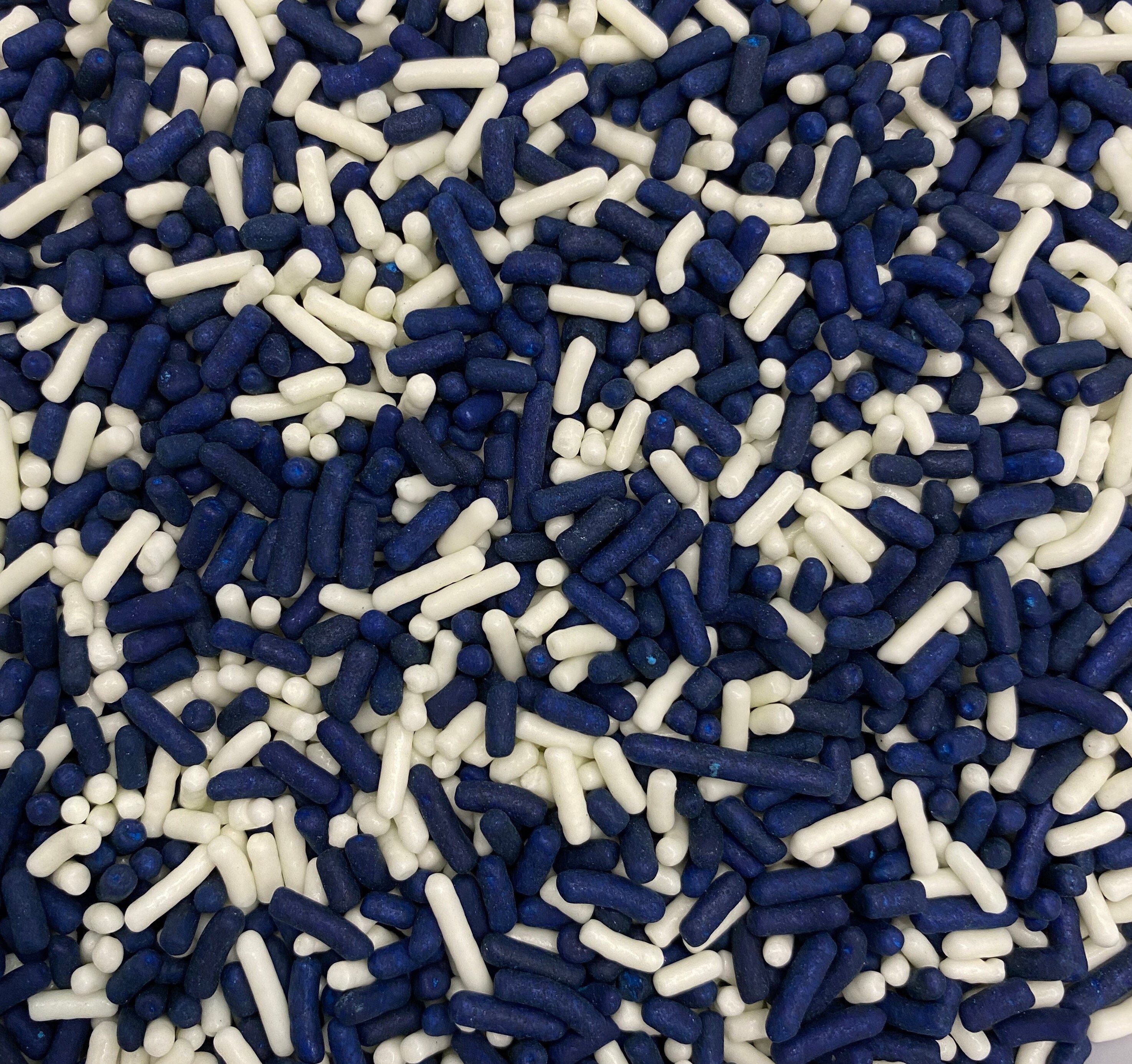 Navy Blue & White Jimmies Edible Sprinkles | Etsy