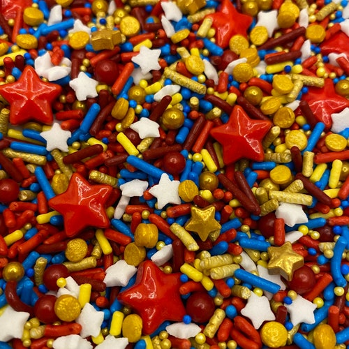 Sprinkles Mix: Comic Book Superhero Sprinkle Medley Edible - Etsy