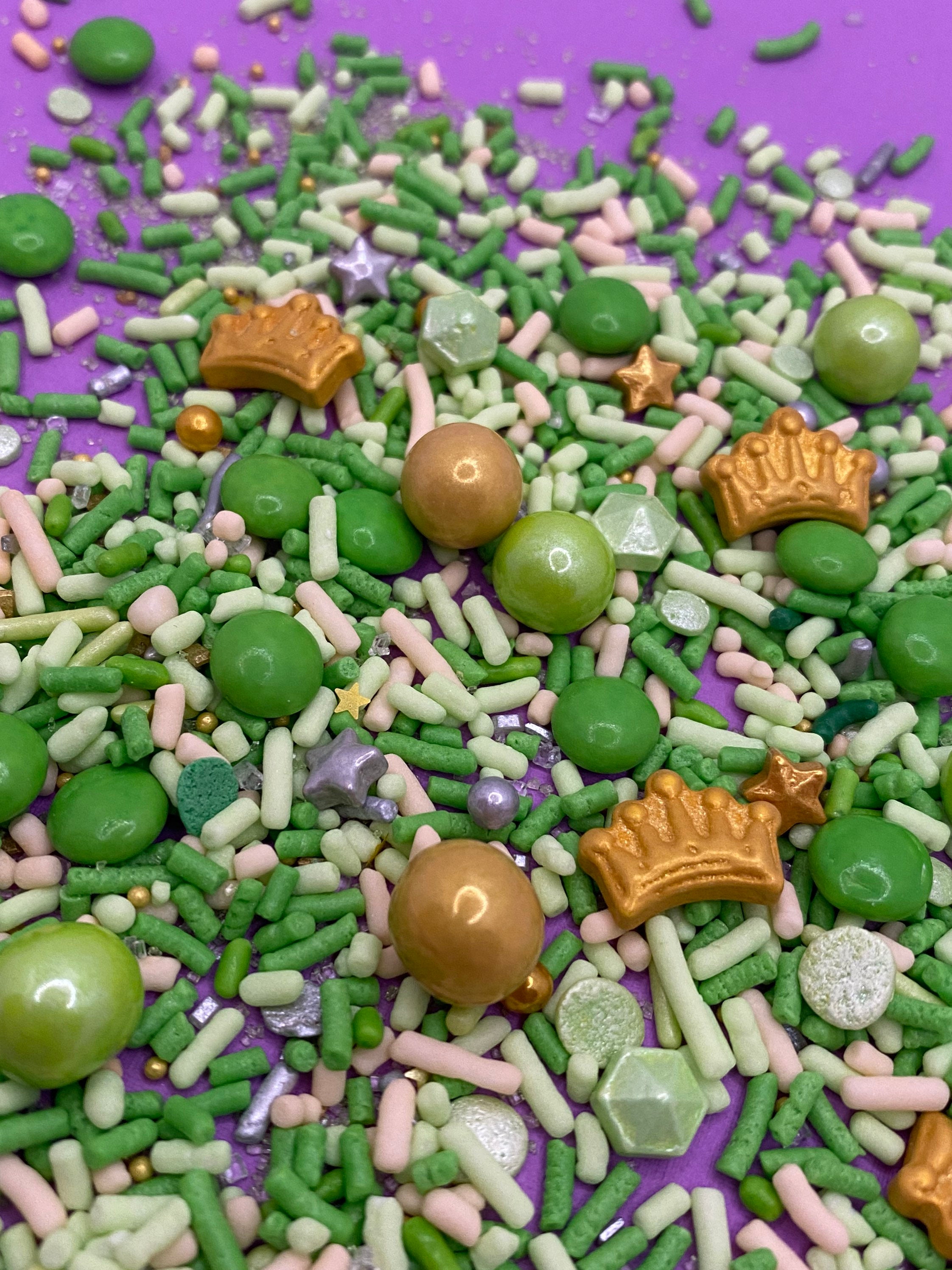 Green Princess Edible Sprinkle Mix Princess Tiana / The | Etsy