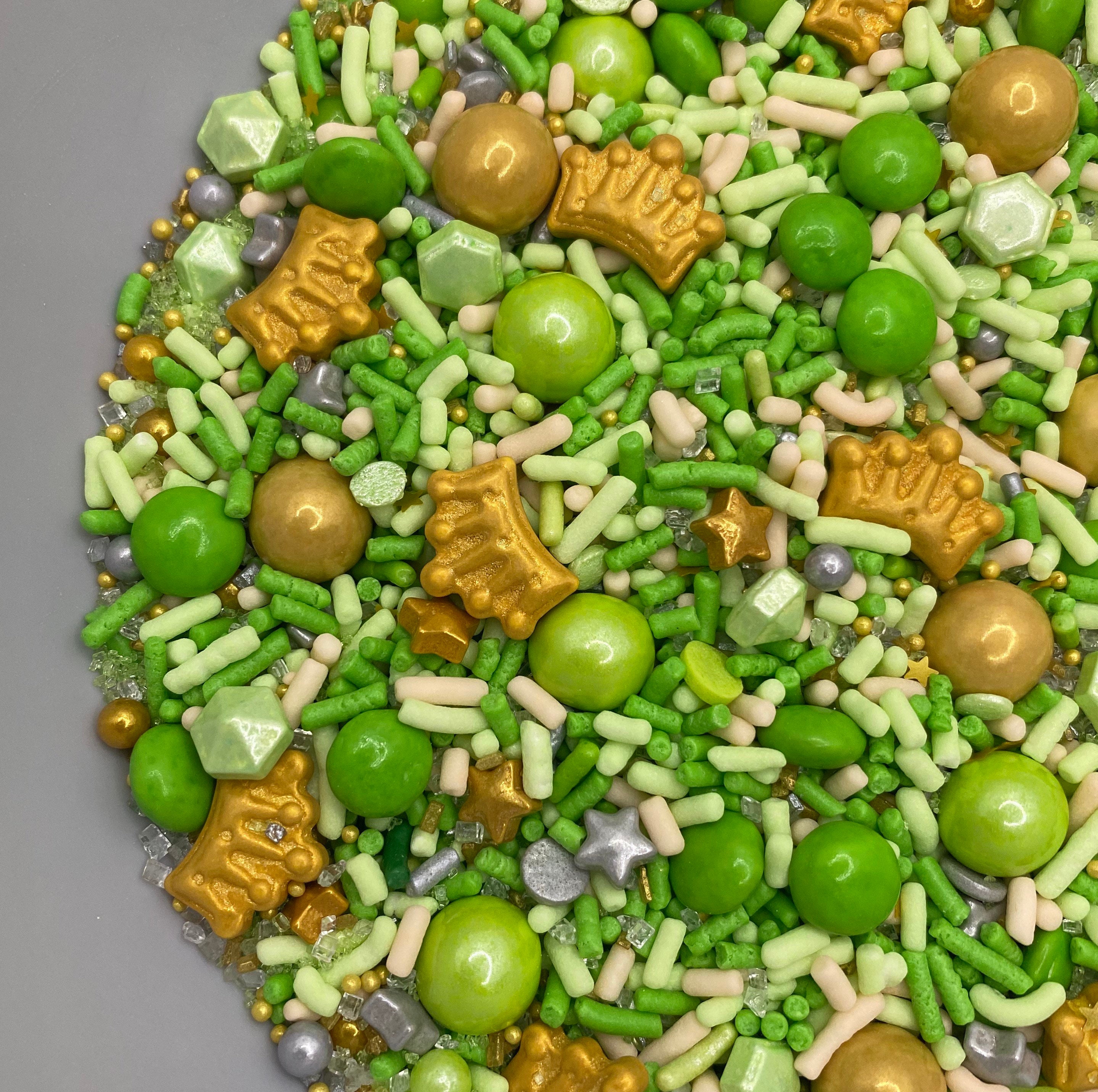 Green Princess Edible Sprinkle Mix Princess Tiana / The | Etsy