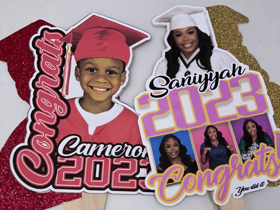 Customized Graduation Fan - Personalized Graduation Photo Fan - Etsy