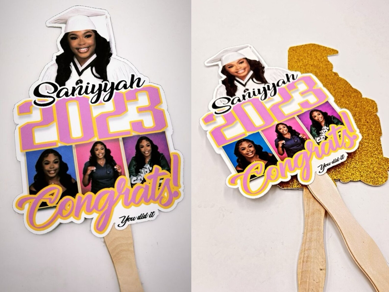 Customized Graduation Fan - Personalized Graduation Photo Fan - Etsy