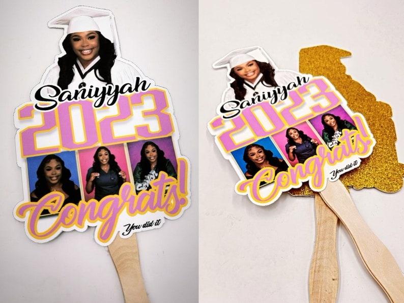 Customized Graduation Fan - Personalized Graduation Photo Fan - Etsy