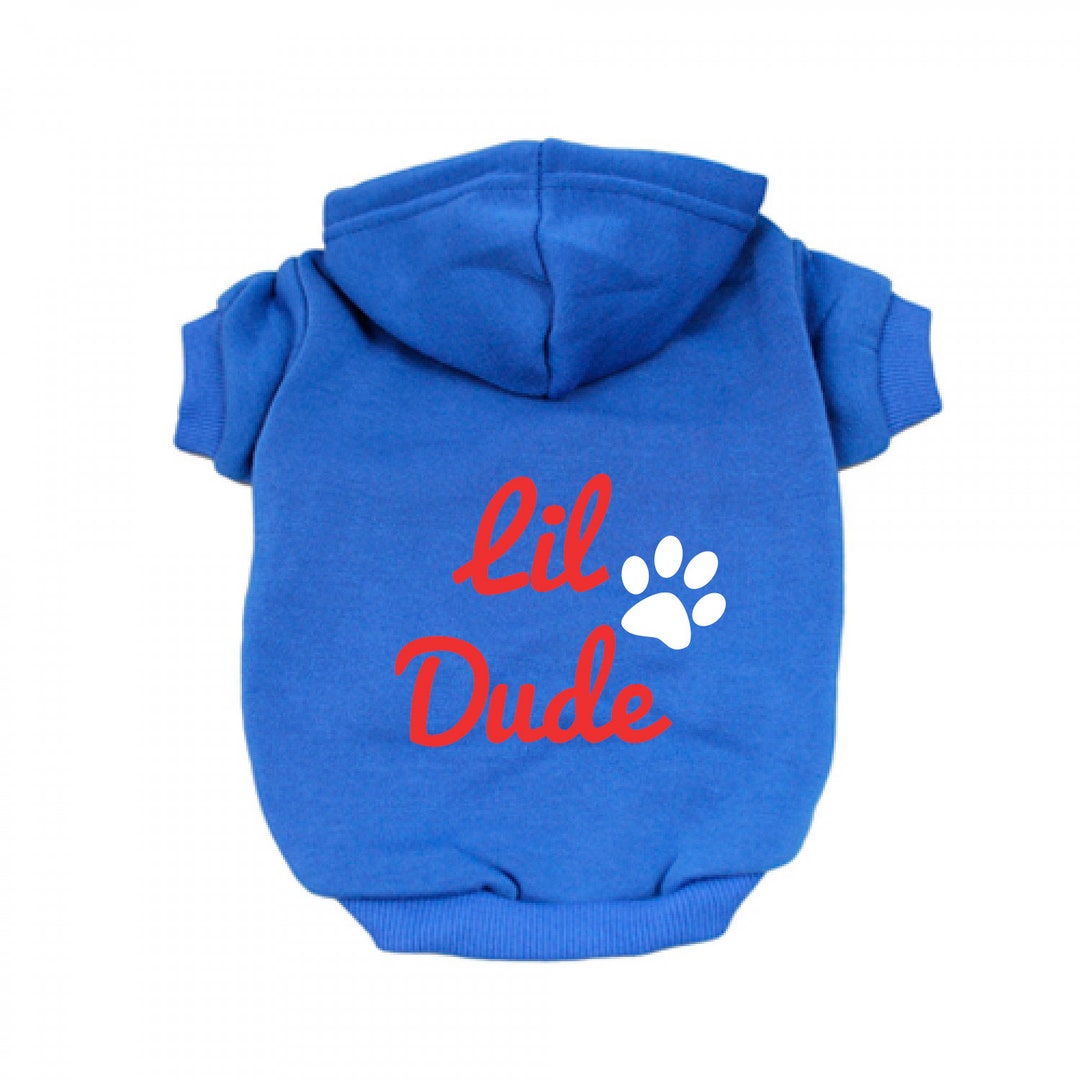 Royal Blue Little Dude Dog Hoodie Royal Blue Little Dude Dog - Etsy