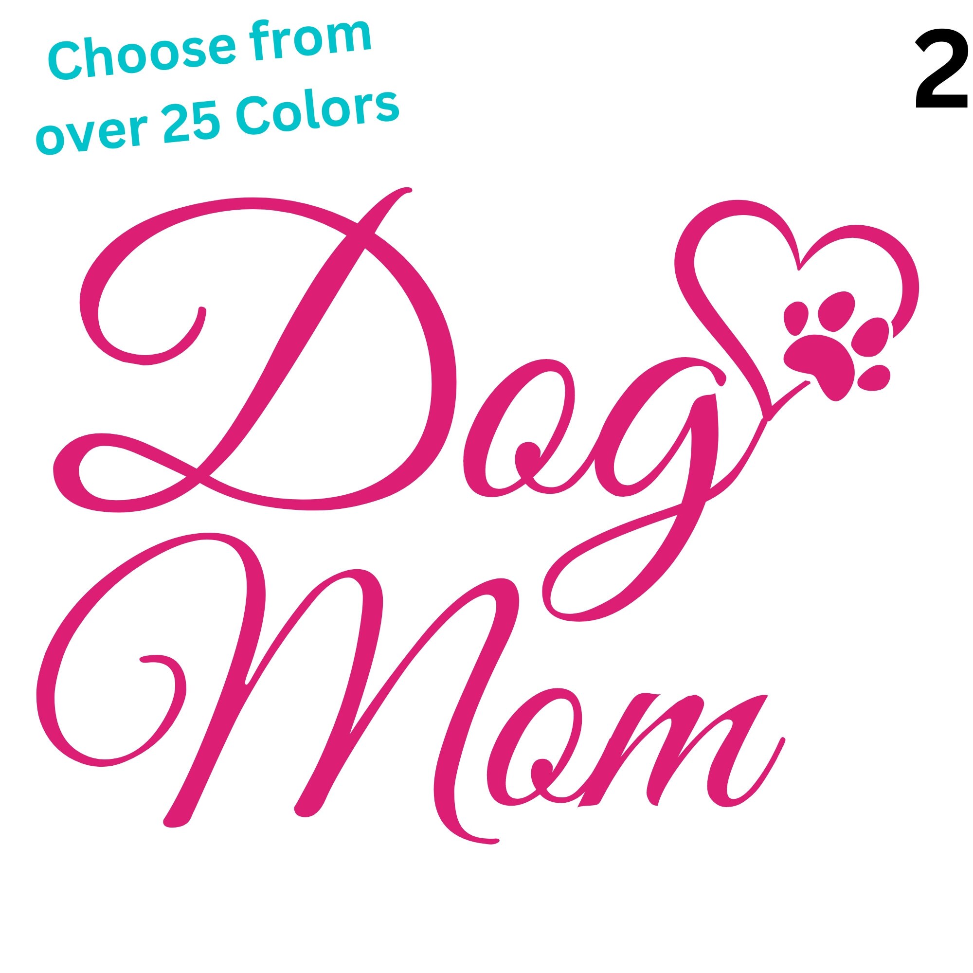 Dog Mom Decal Car Decal Window Sticker Poochietees.com - Etsy