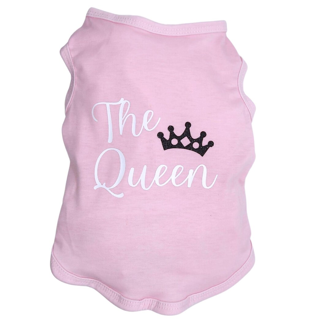 THE QUEEN PET Tee Dog T Shirt Dog Tee Dog Apparel Dog Clothes Black ...