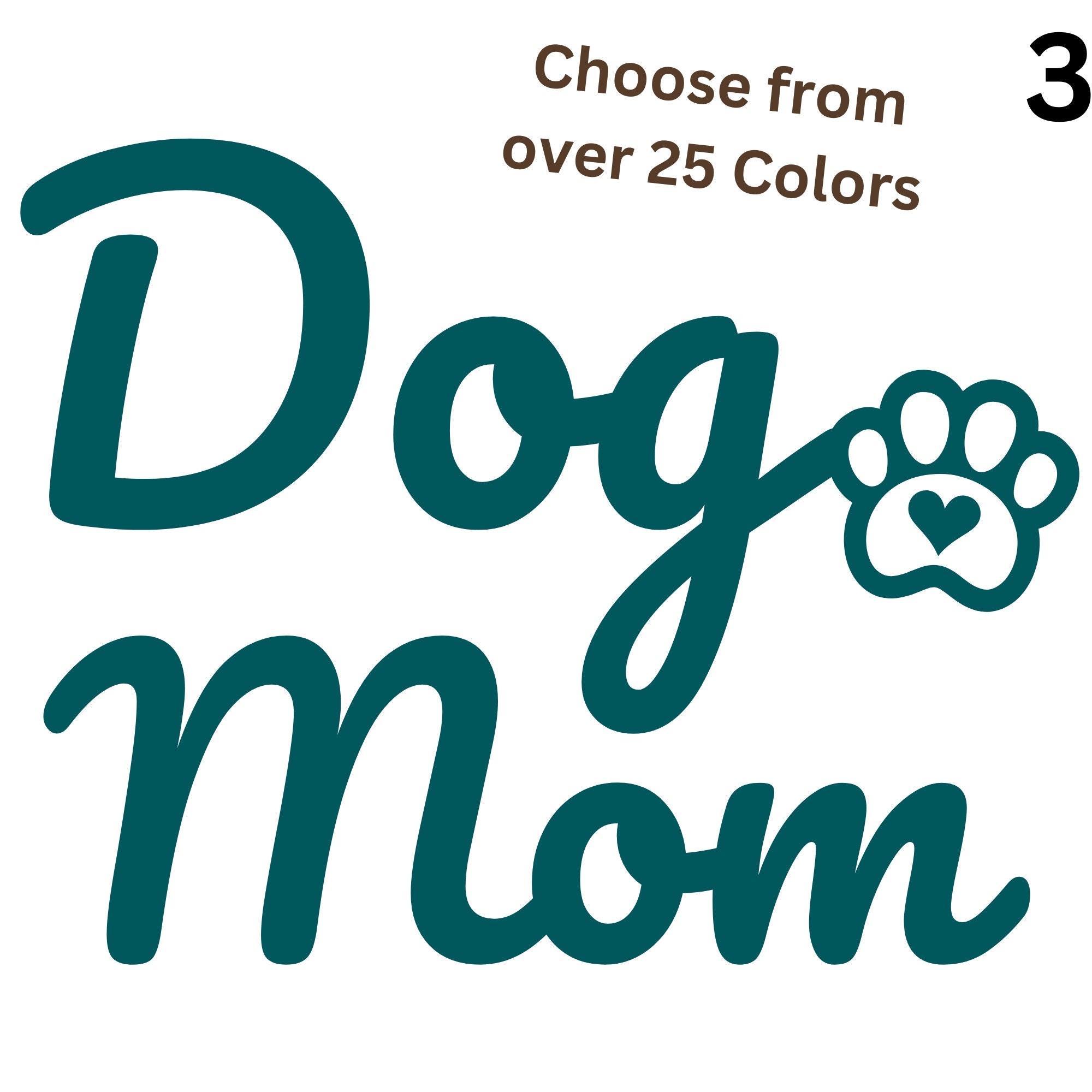 Dog Mom Decal Car Decal Window Sticker Poochietees.com - Etsy